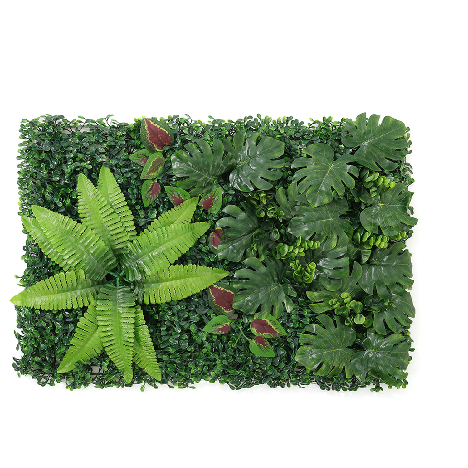 HomeScape Artificial Greenery Hedge Wall Panel with Assorted Foliage