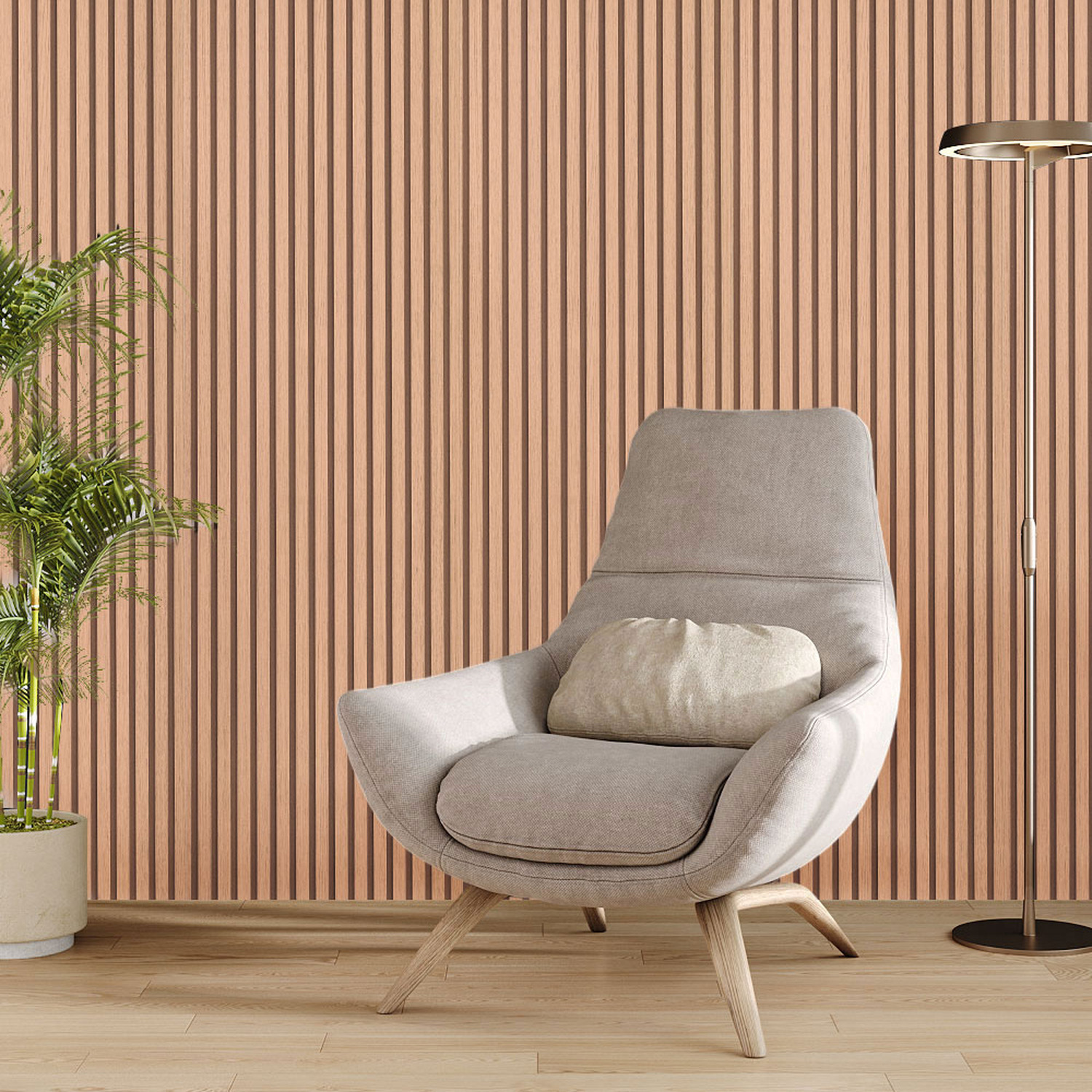 Wood-Effect Textured Self-adhesive 3D Wallpaper
