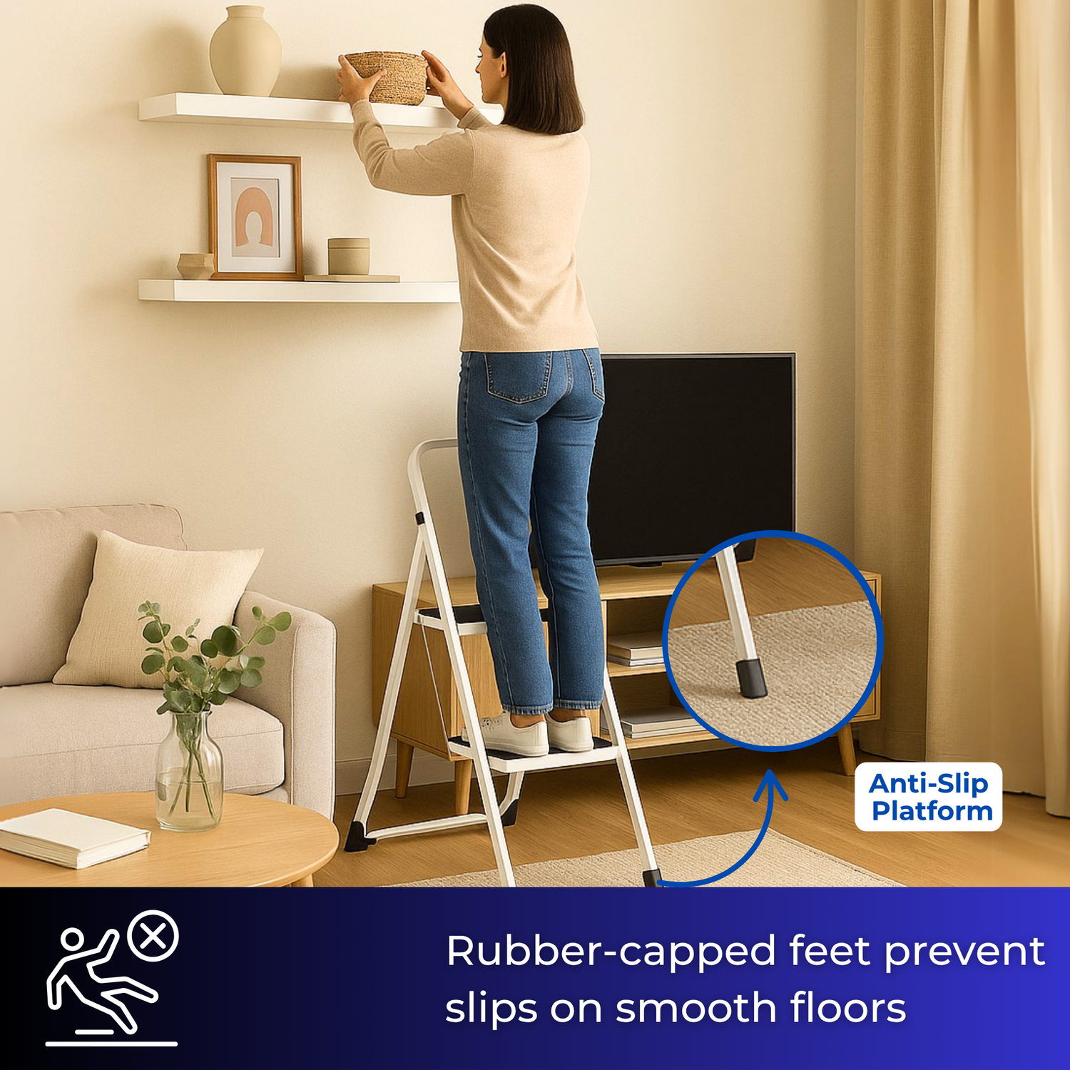 Folding Lightweight Step Ladder