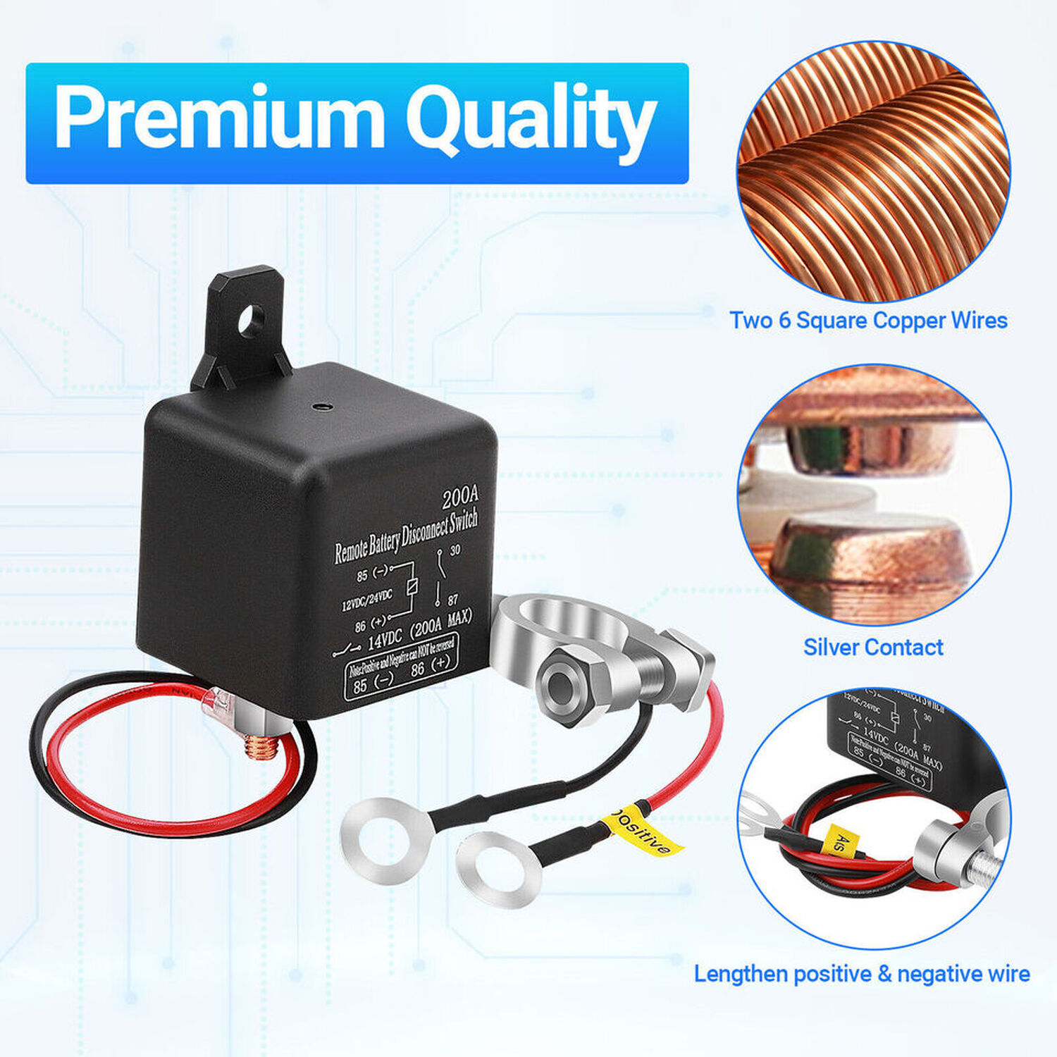 Wireless Remote Car Battery Isolator and Kill Switch