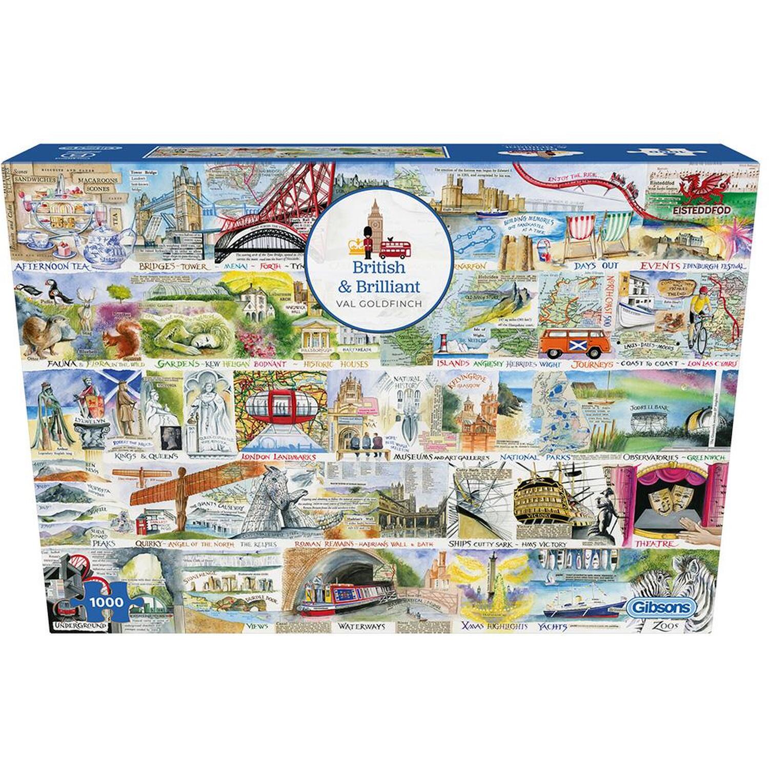 Brilliant British Val Goldfinch 1000 Piece Jigsaw Puzzle