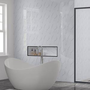 5PCS Laminated PVC Wall Panels Cladding Wallboard Waterproof
