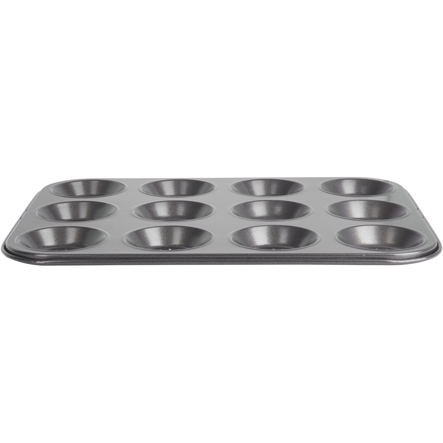 MasterClass Crusty Bake Non-Stick 12 Hole Shallow Baking Pan
