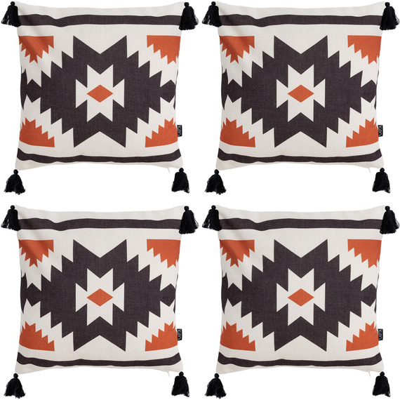 Aztec Pattern Outdoor Cushion (Set of 4)