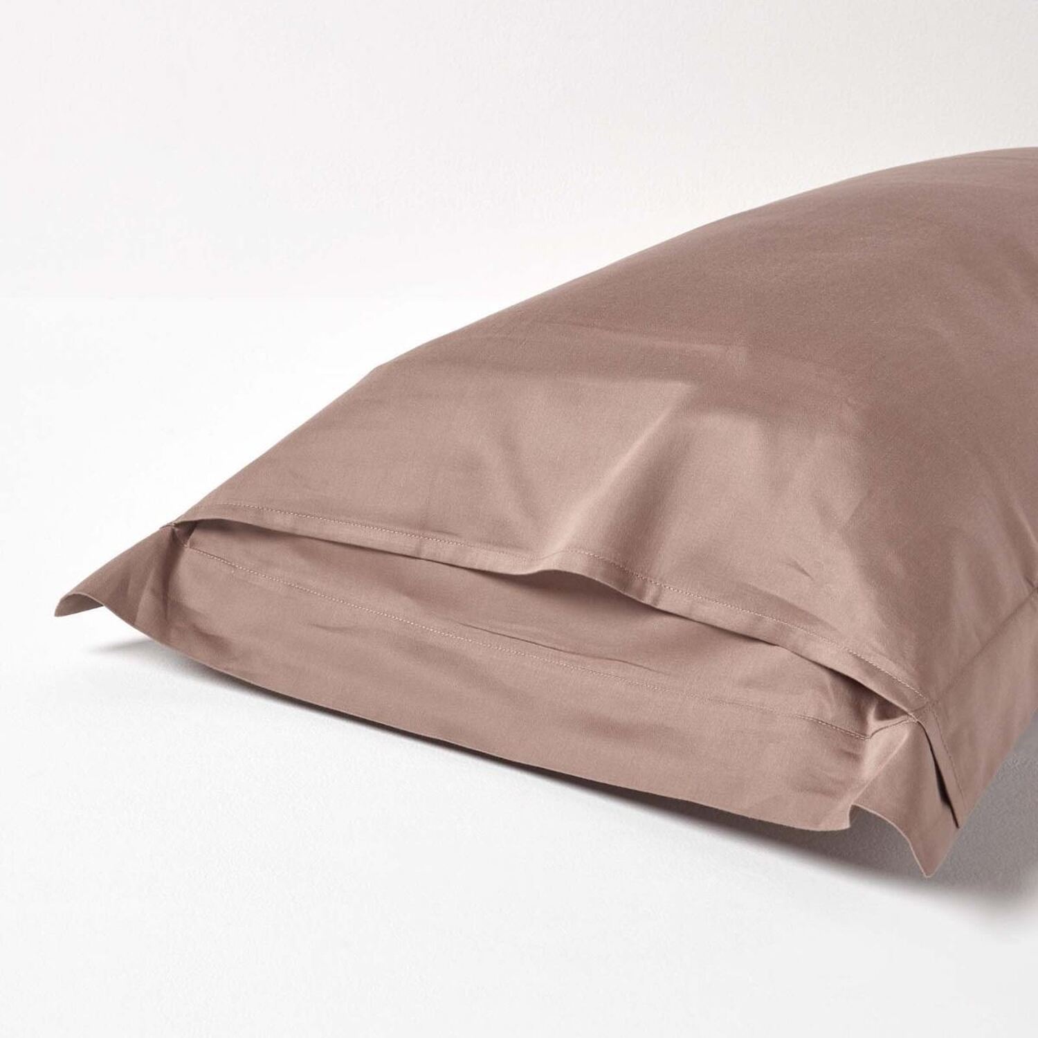 Homescapes Organic Egyptian Cotton Pillowcase, Oxford Style