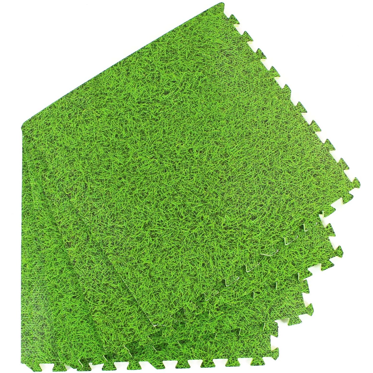 Grass Effect EVA Interlocking Foam Mats Play Home Office Exhibition ...
