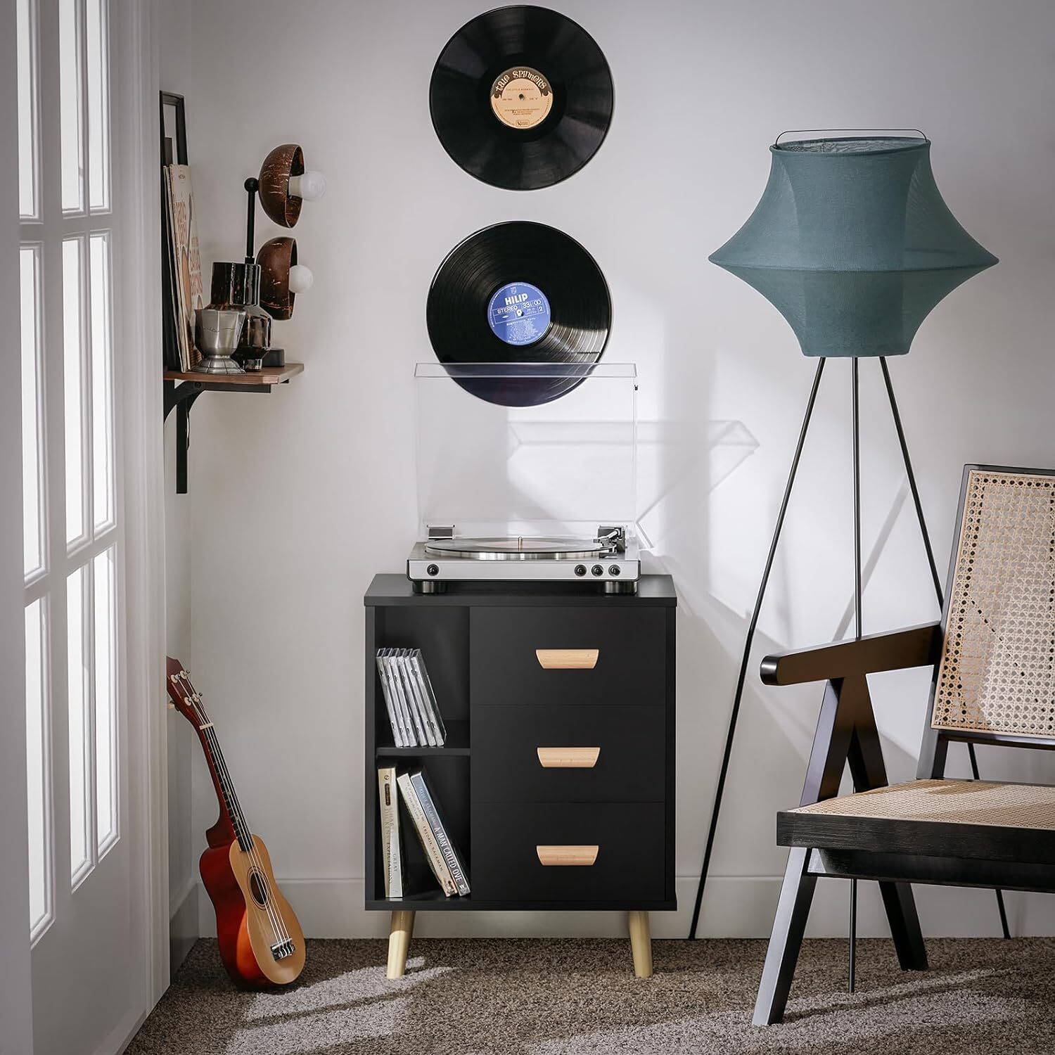 Rousseau Manufactured Wood Bedside Table