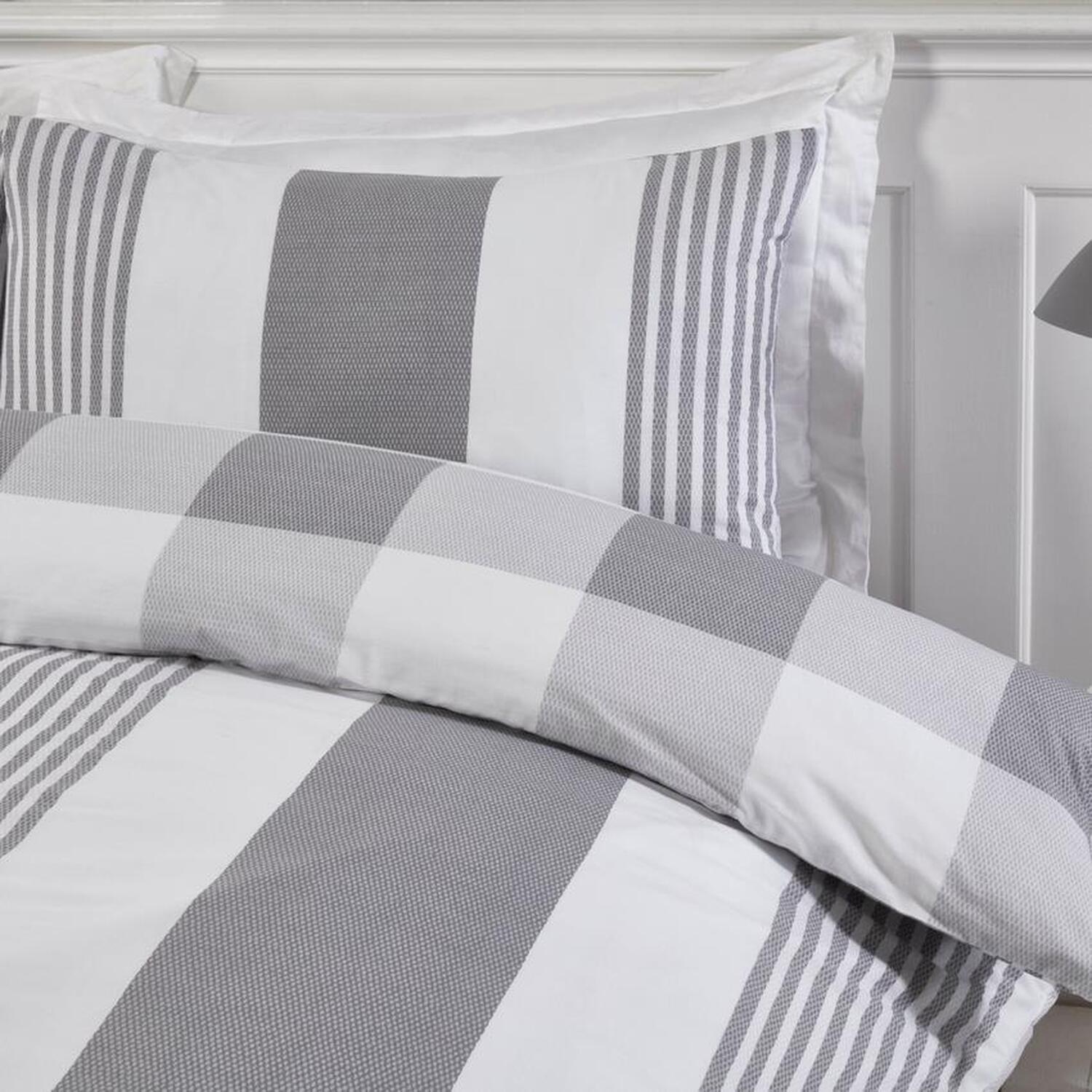 Chambray Stripe Duvet Cover Set
