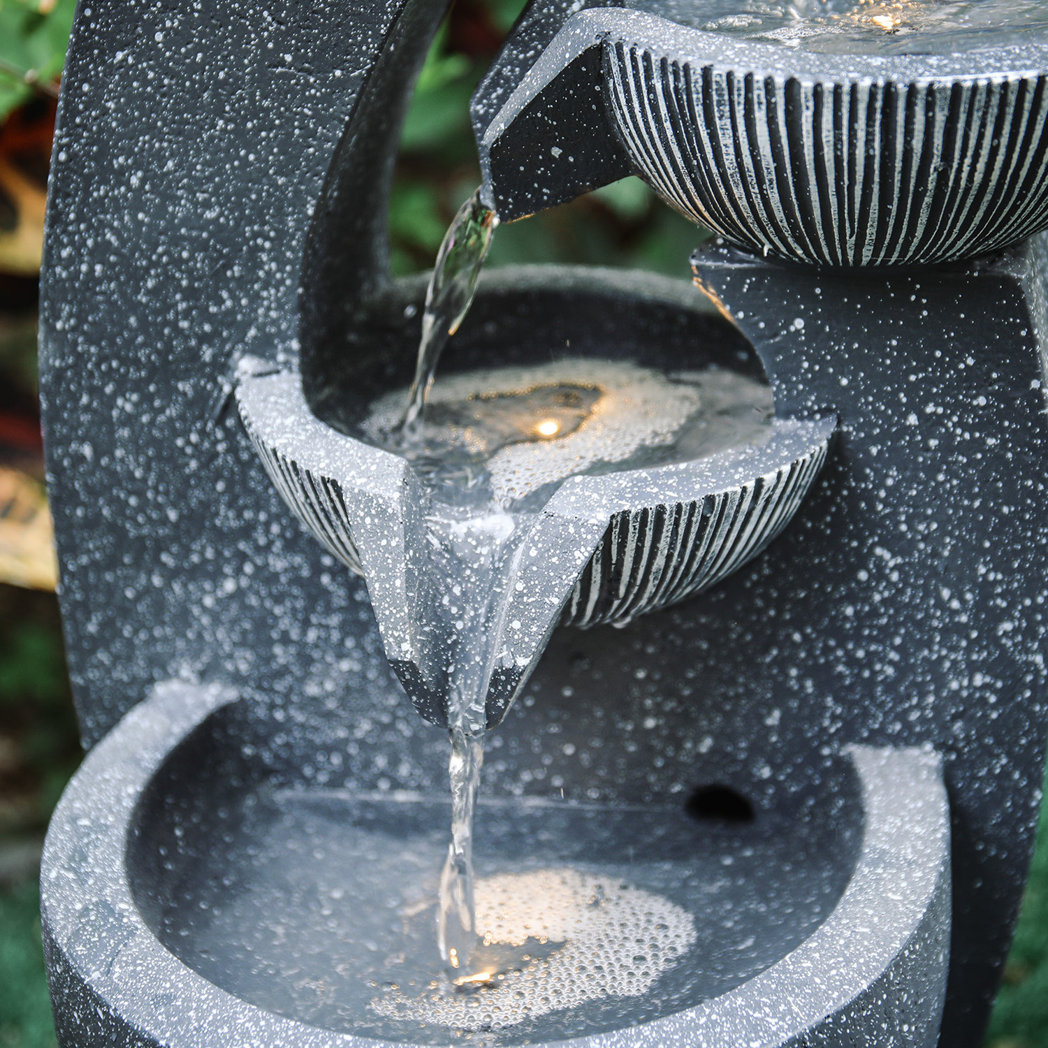 4-Tier Cascade Bowls Water Fountain