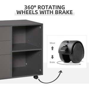 HOMCOM Freestanding Storage Cabinet