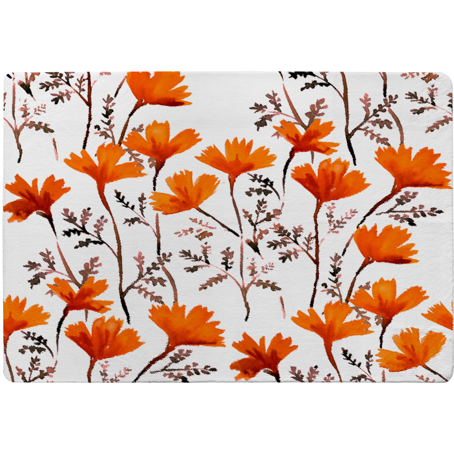 Flowers In Autumn Colours Rug