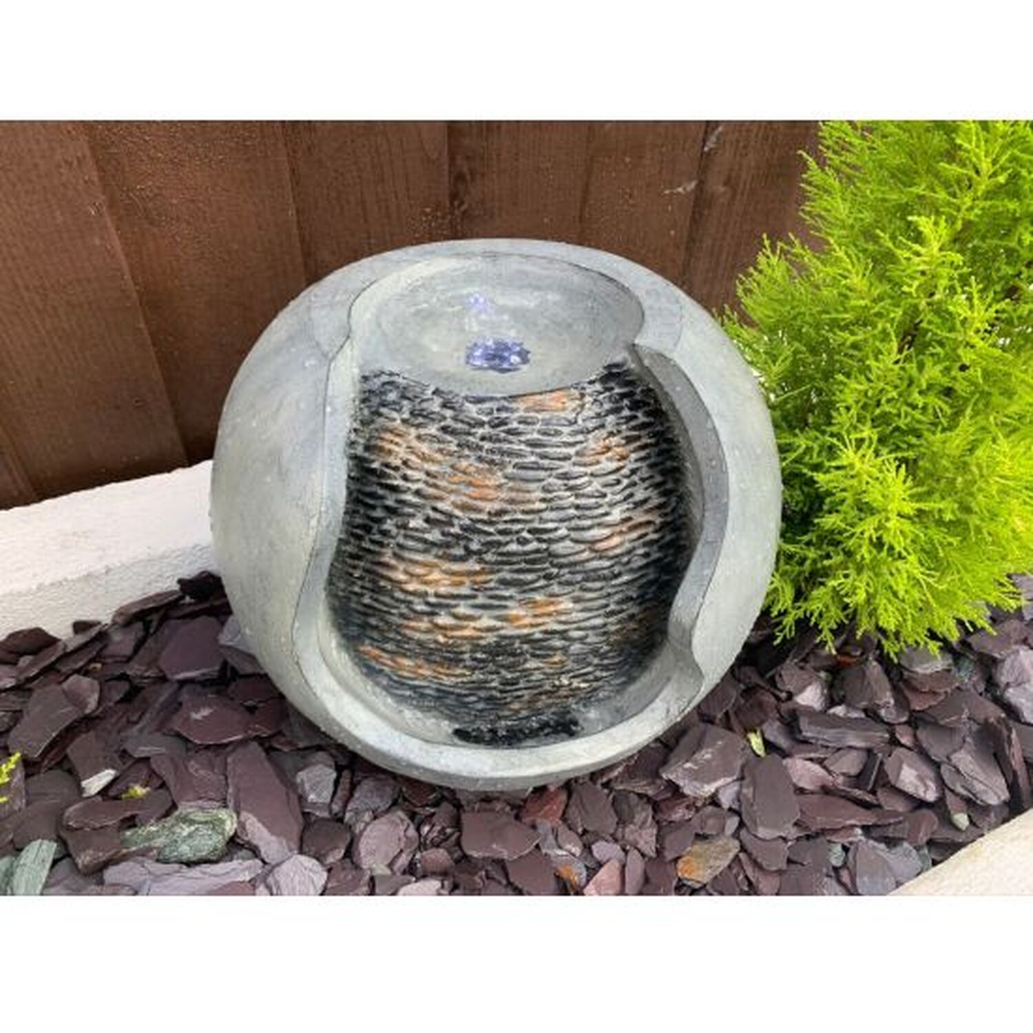 Pebble Urn Modern Water Feature