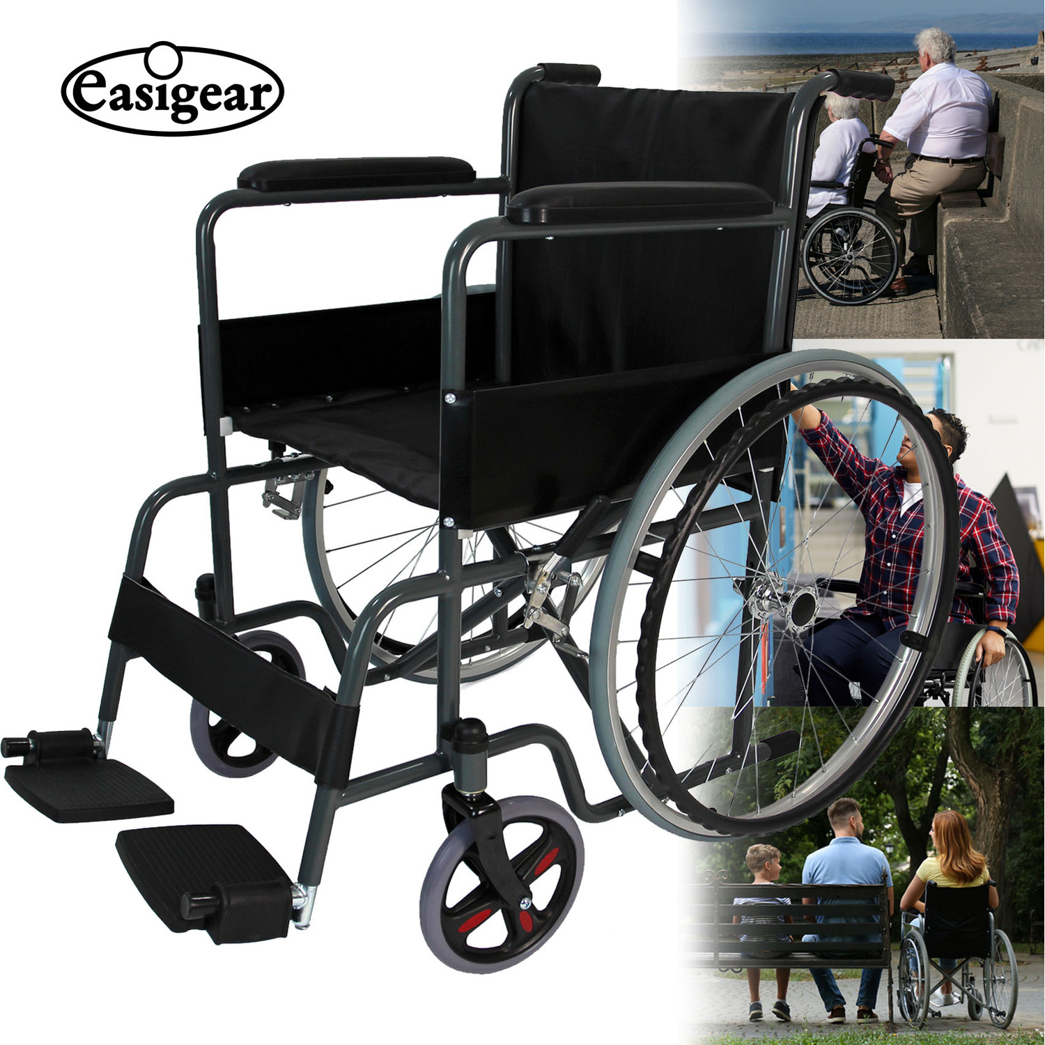 Wheelchair Self Propelled Folding Lightweight