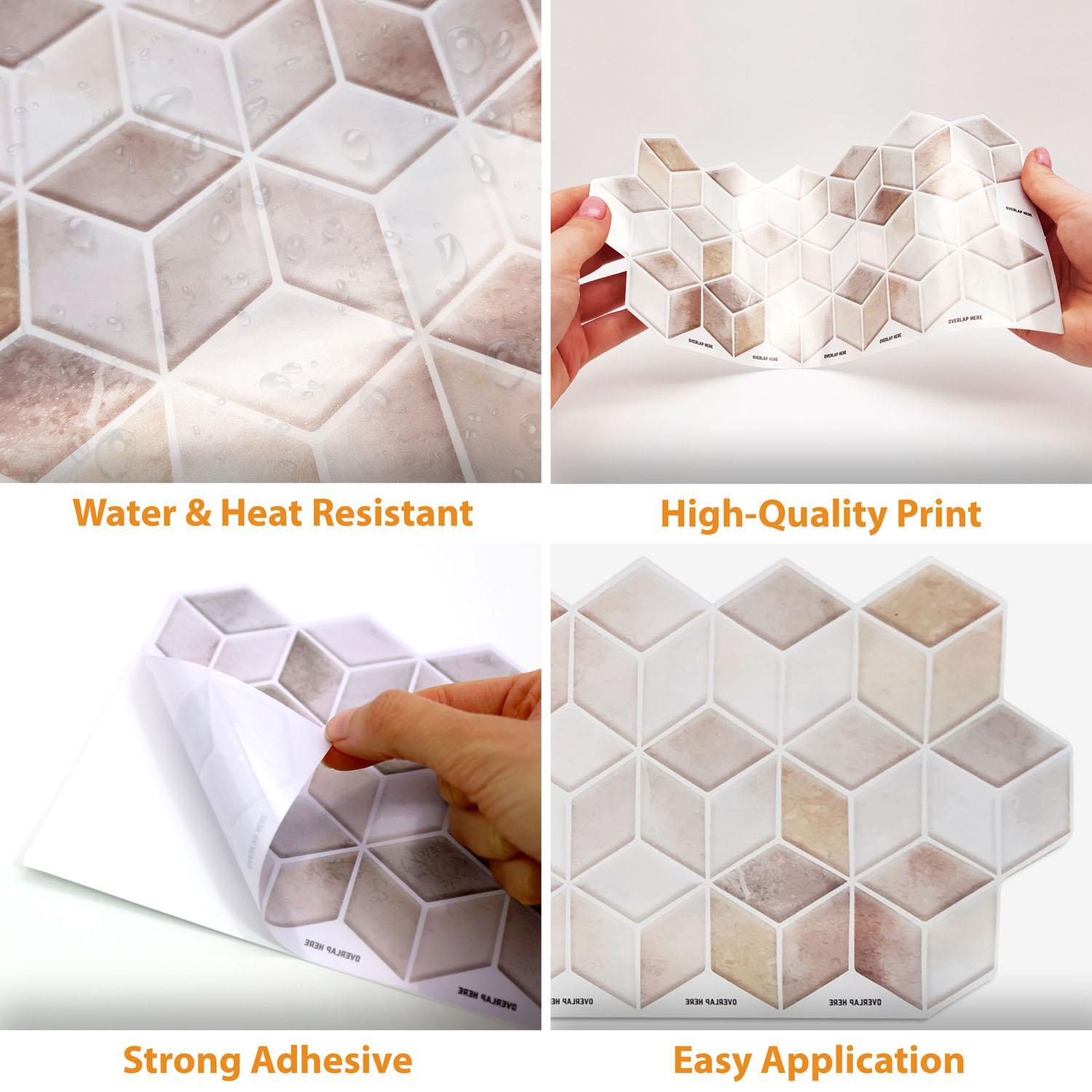 Walplus Wall Tile Stickers Home Decor