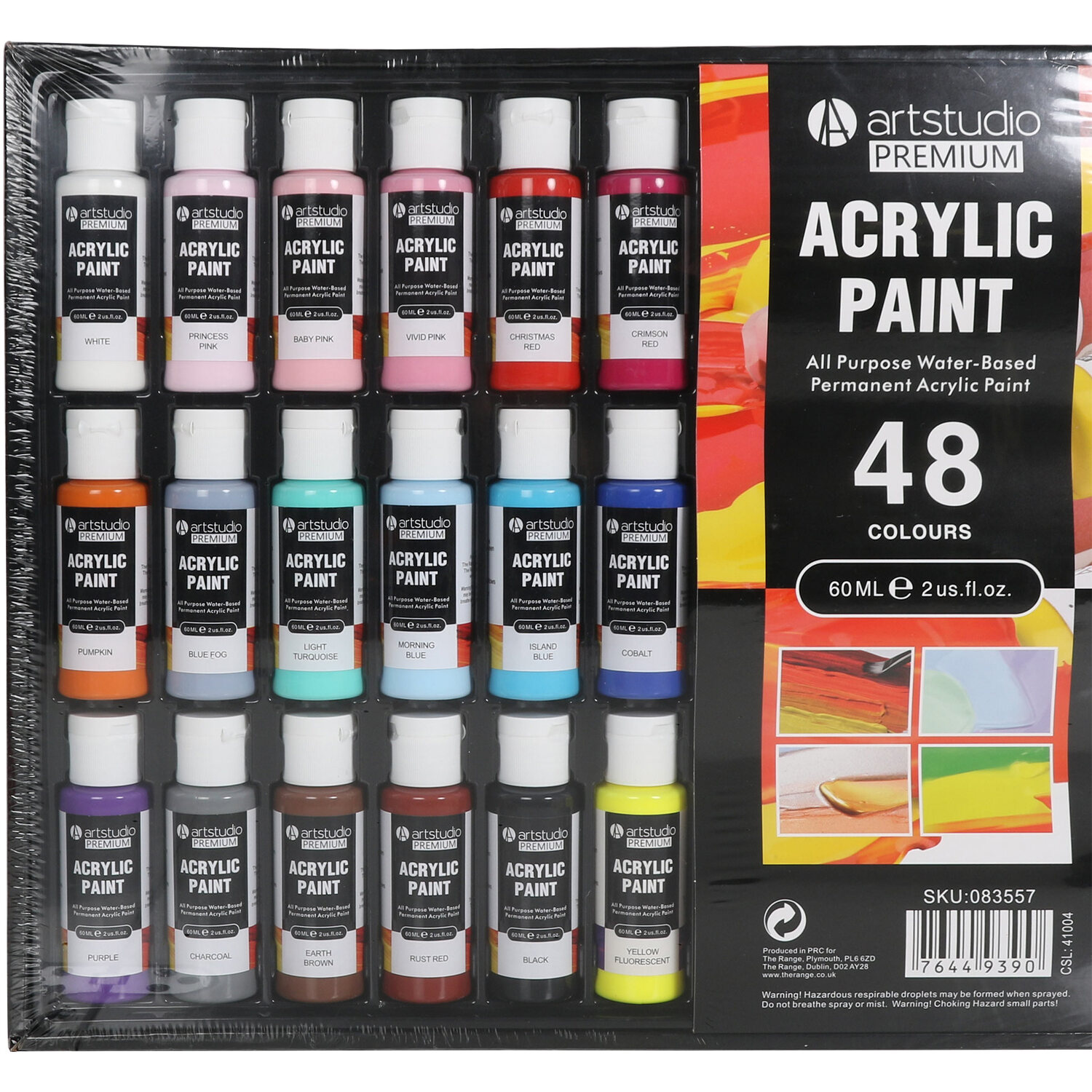 48 Piece Acrylic Paint Set