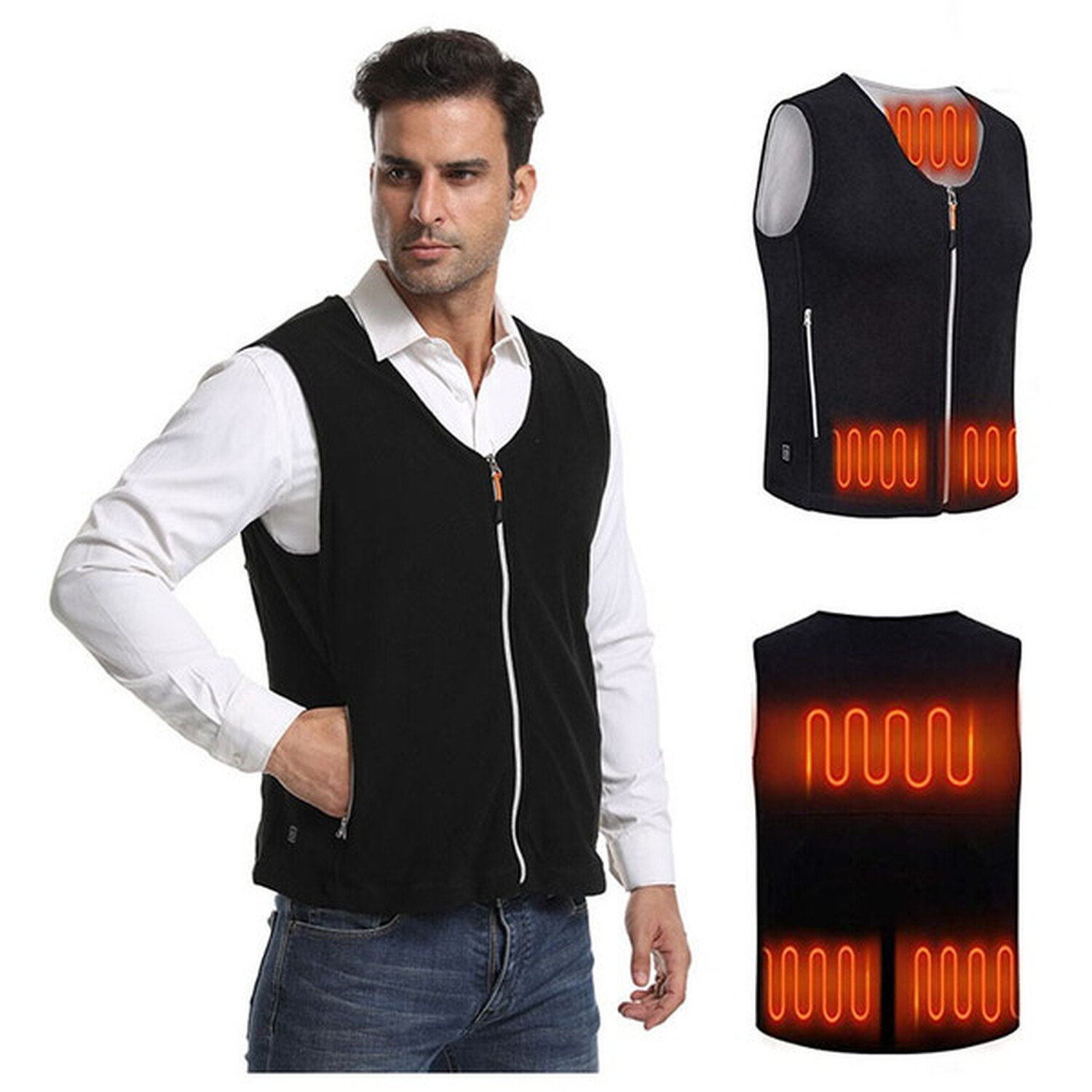 Smart Electric Heating Vest with Temperature Control