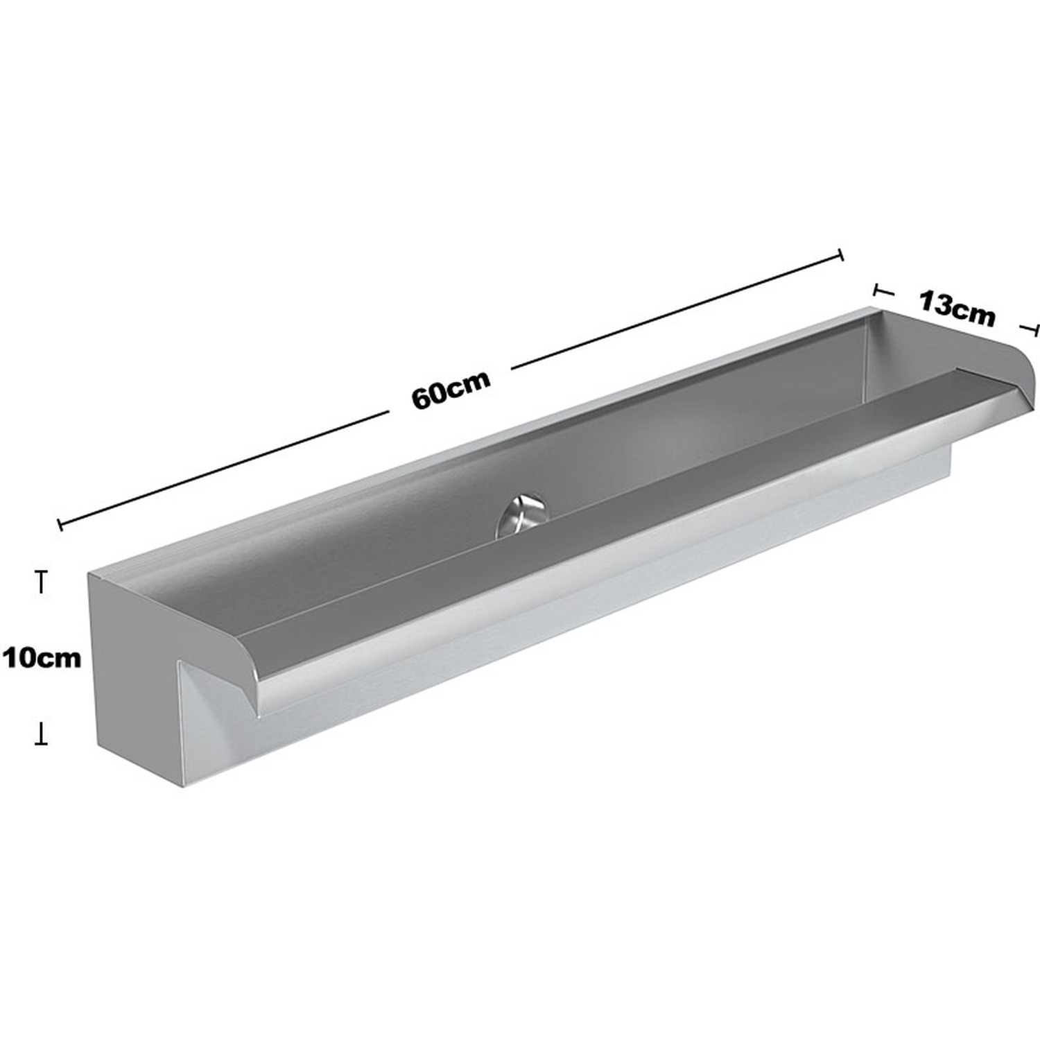 Back Entry Stainless Steel Water Blade