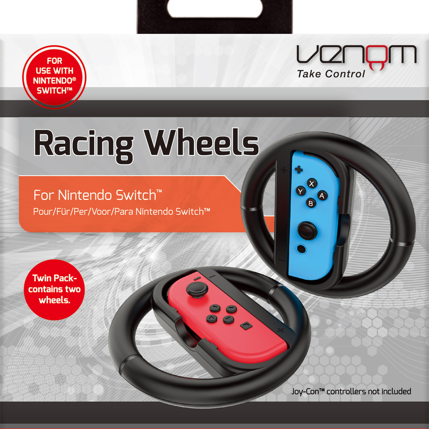 Venom Switch Racing Wheel Twin Pack for Nintendo Switch