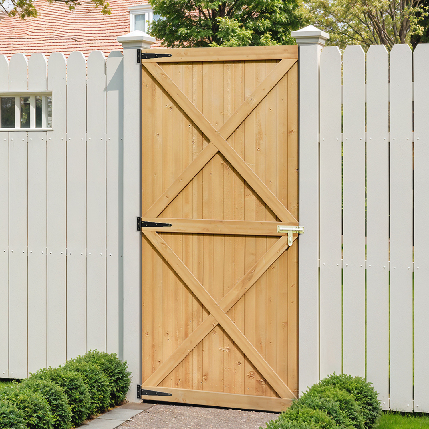 Flat Top Pine Gate Kit with Hardware