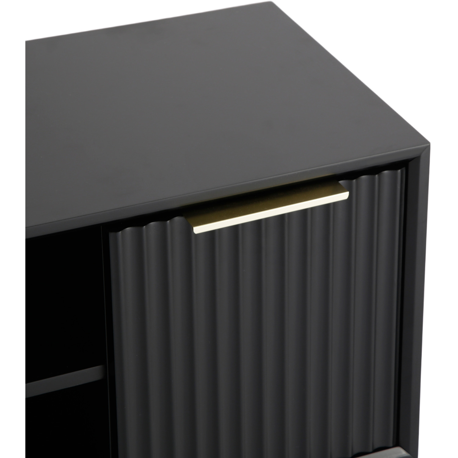 Monza - Fluted TV Unit with Storage
