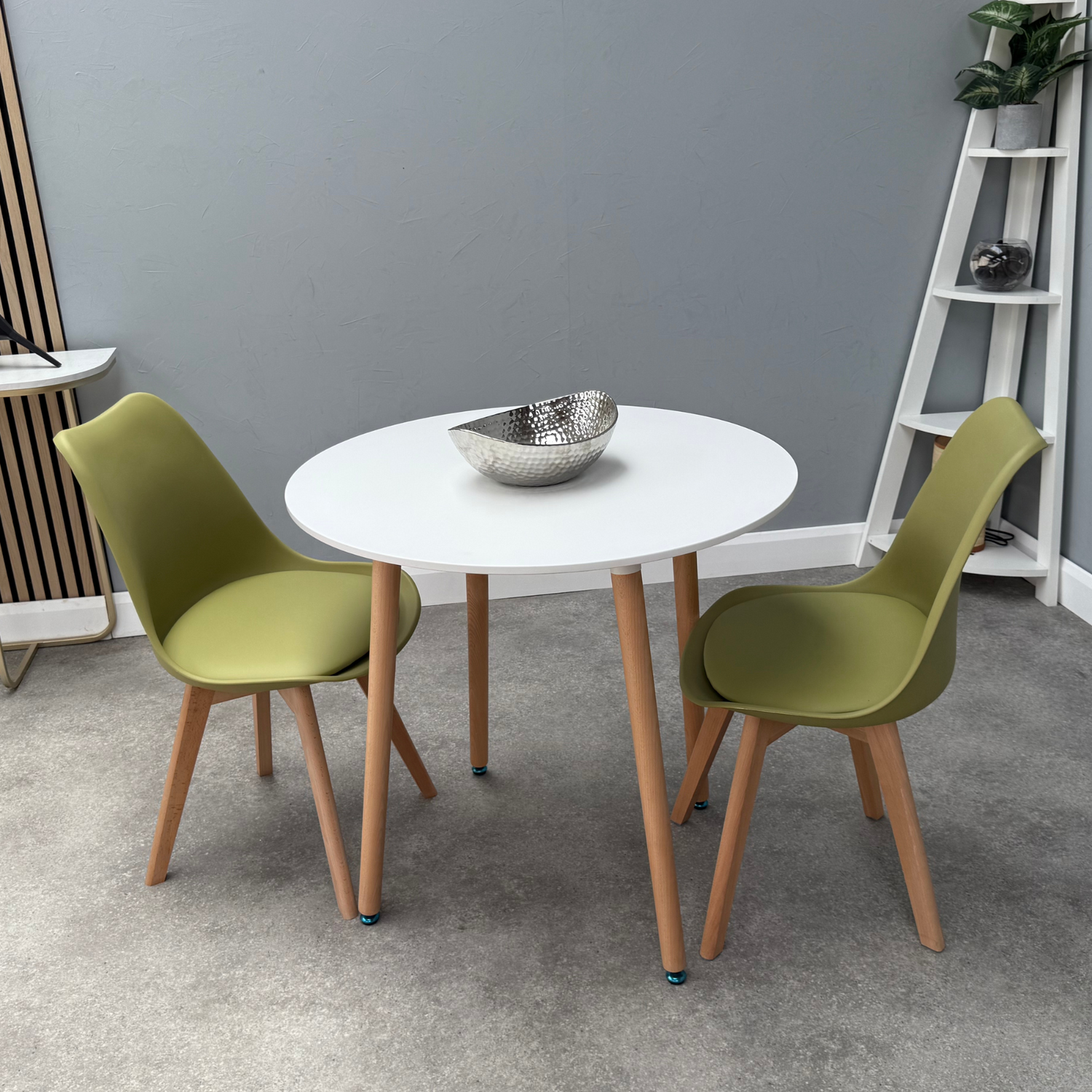 Round Lorenzo Dining Set with a Table and Chairs Set of 2