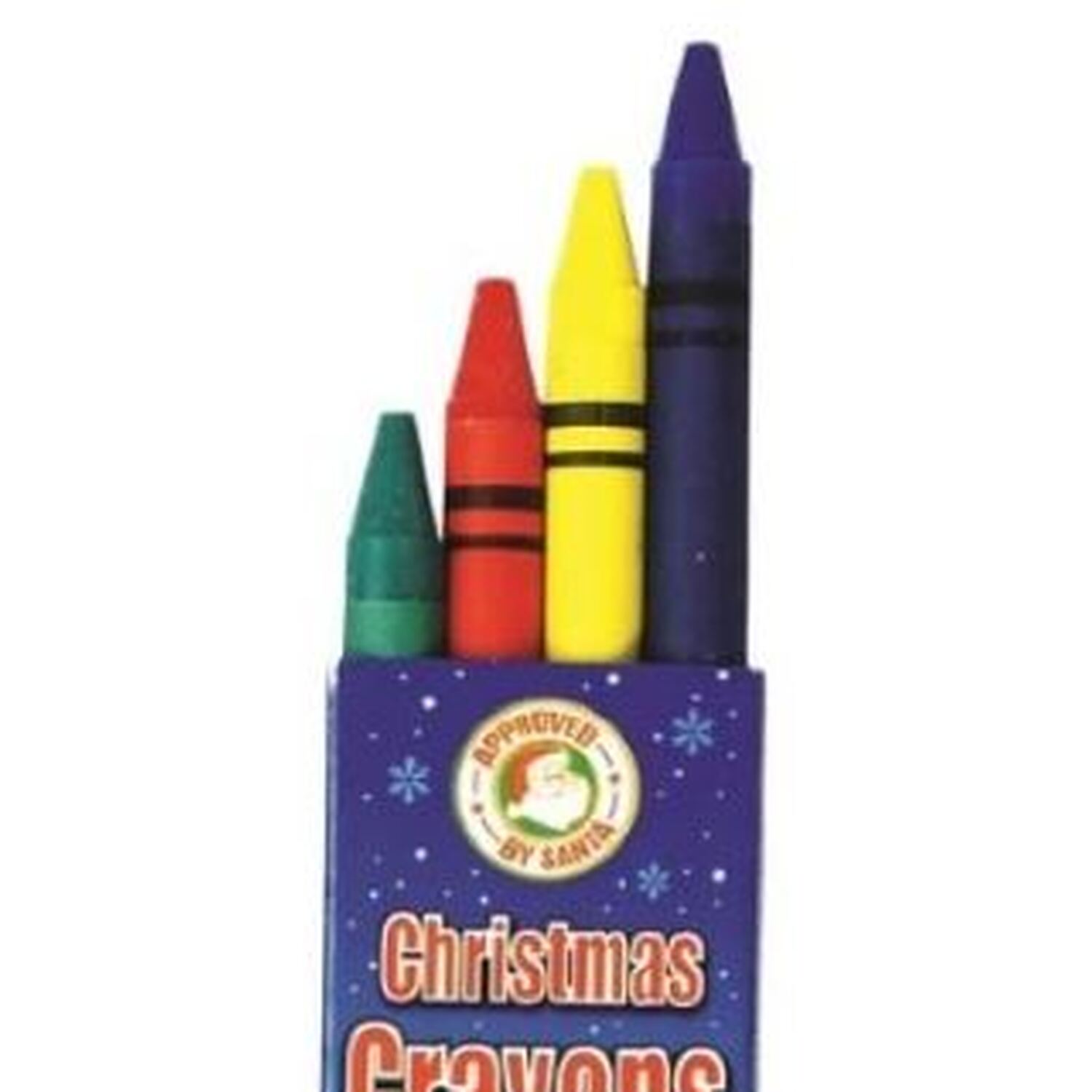 Christmas Theme Wax Coloured Crayons for Kids