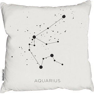 Star Constellation Zodiac Aquarius Outdoor Comfy Cushion