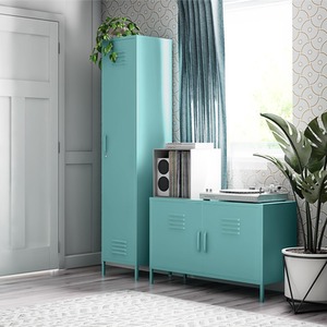 Cache metal locker with 2 doors