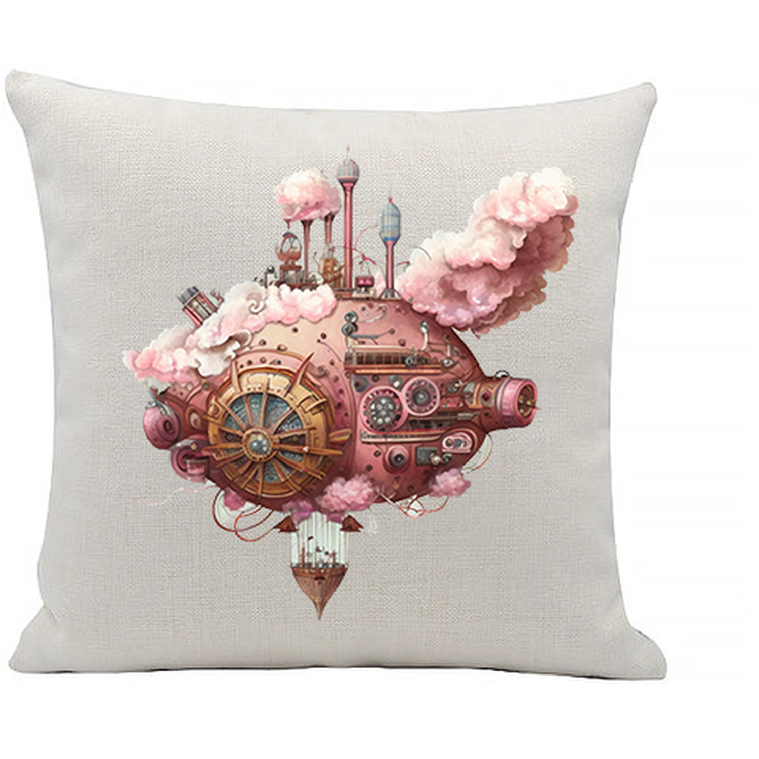Steampunk Linen Cushion