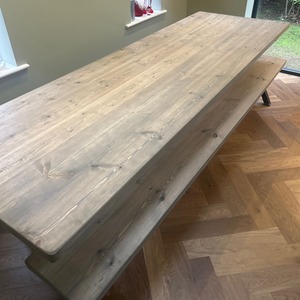 Handmade Chunky Rustic Handmade Dining Table