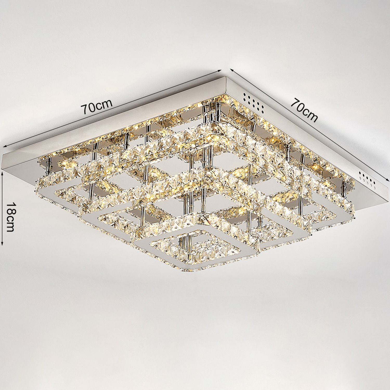 Crystal Square LED Ceiling Light