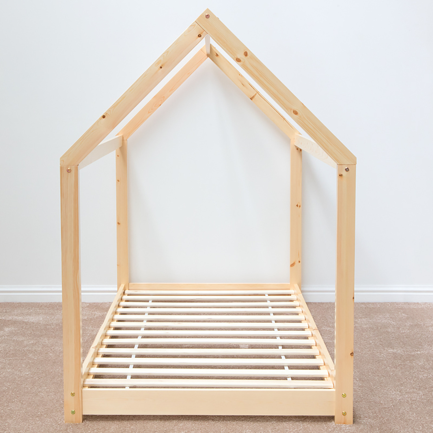 Treehouse House Style Solid Pine Kids Wooden Bed Frame