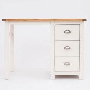 Lovere 3 Drawer Dressing Table - Satin Chrome Handle