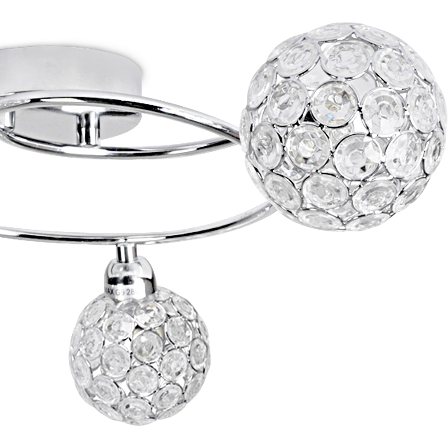Ducy 3 Way Silver Ceiling Bar Light