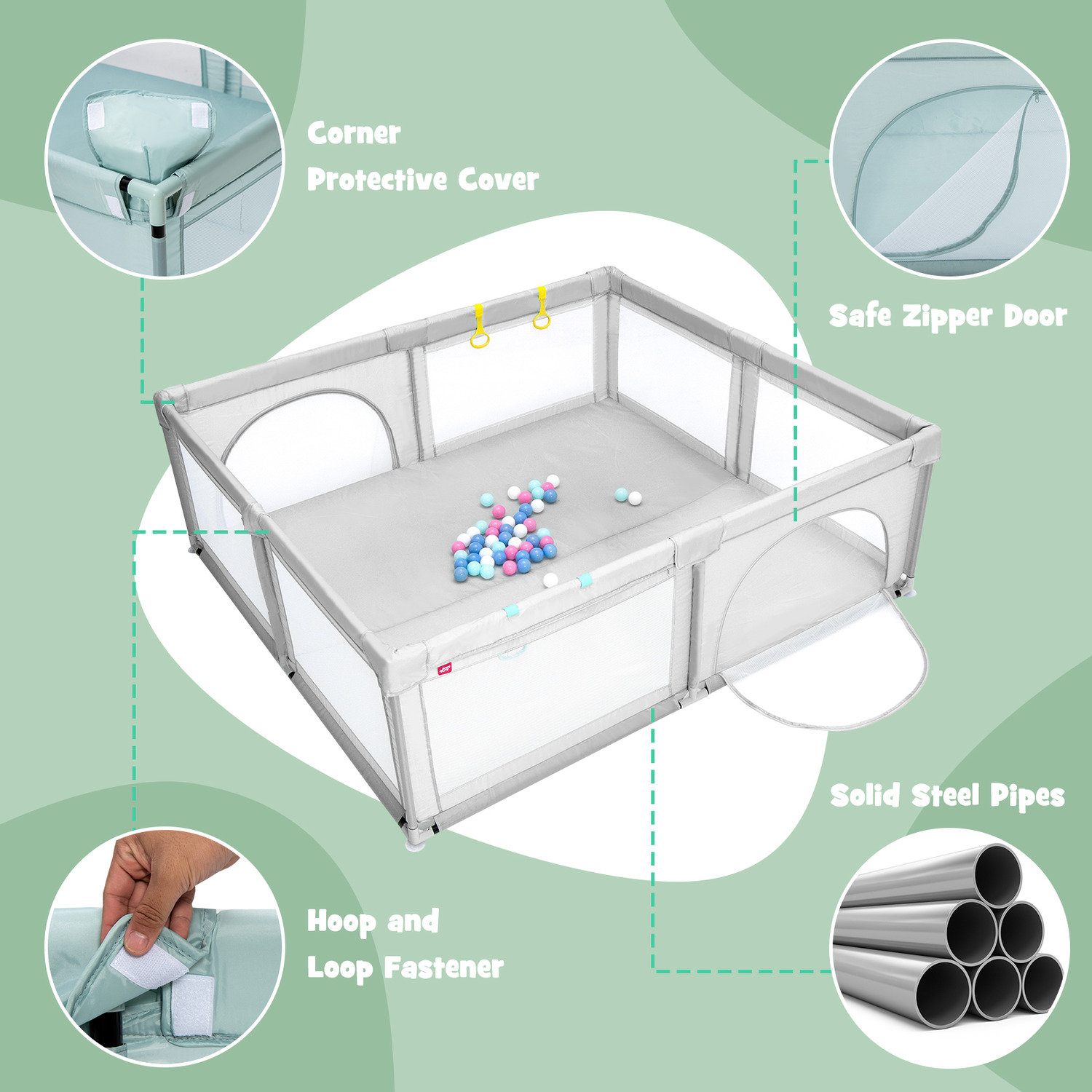 Baby Playpen Portable Large Safety Infant Activity Center