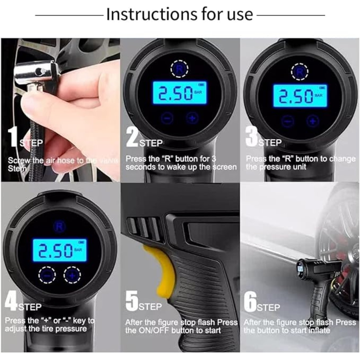 Digital Portable 12v Air Compressor