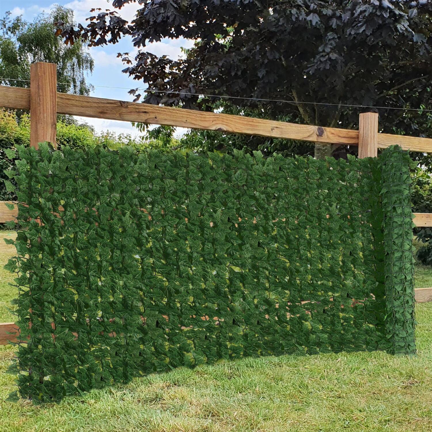 Premium Artificial Ivy Leaf Hedge Garden Fence Screen