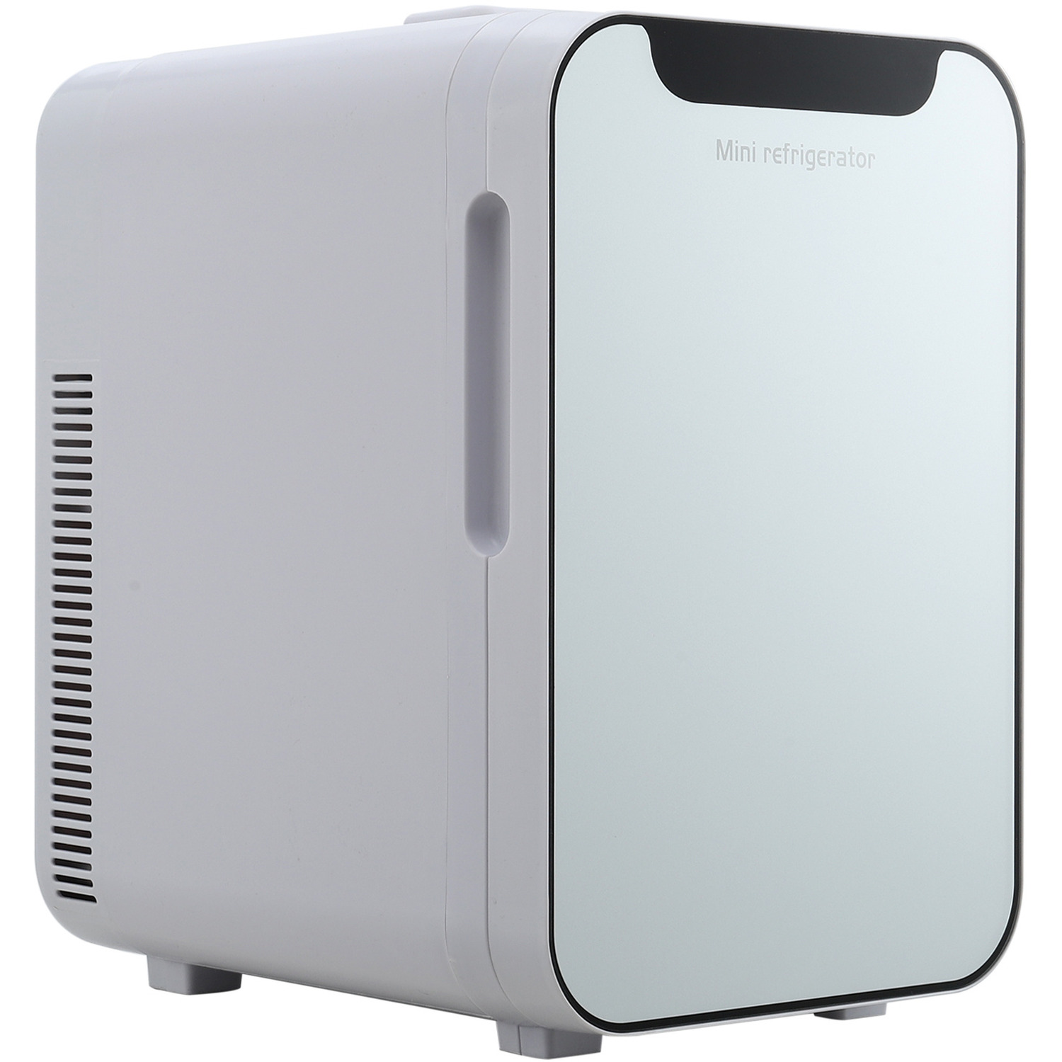 16L Dual-Use Mini Refrigerator with Glass Door