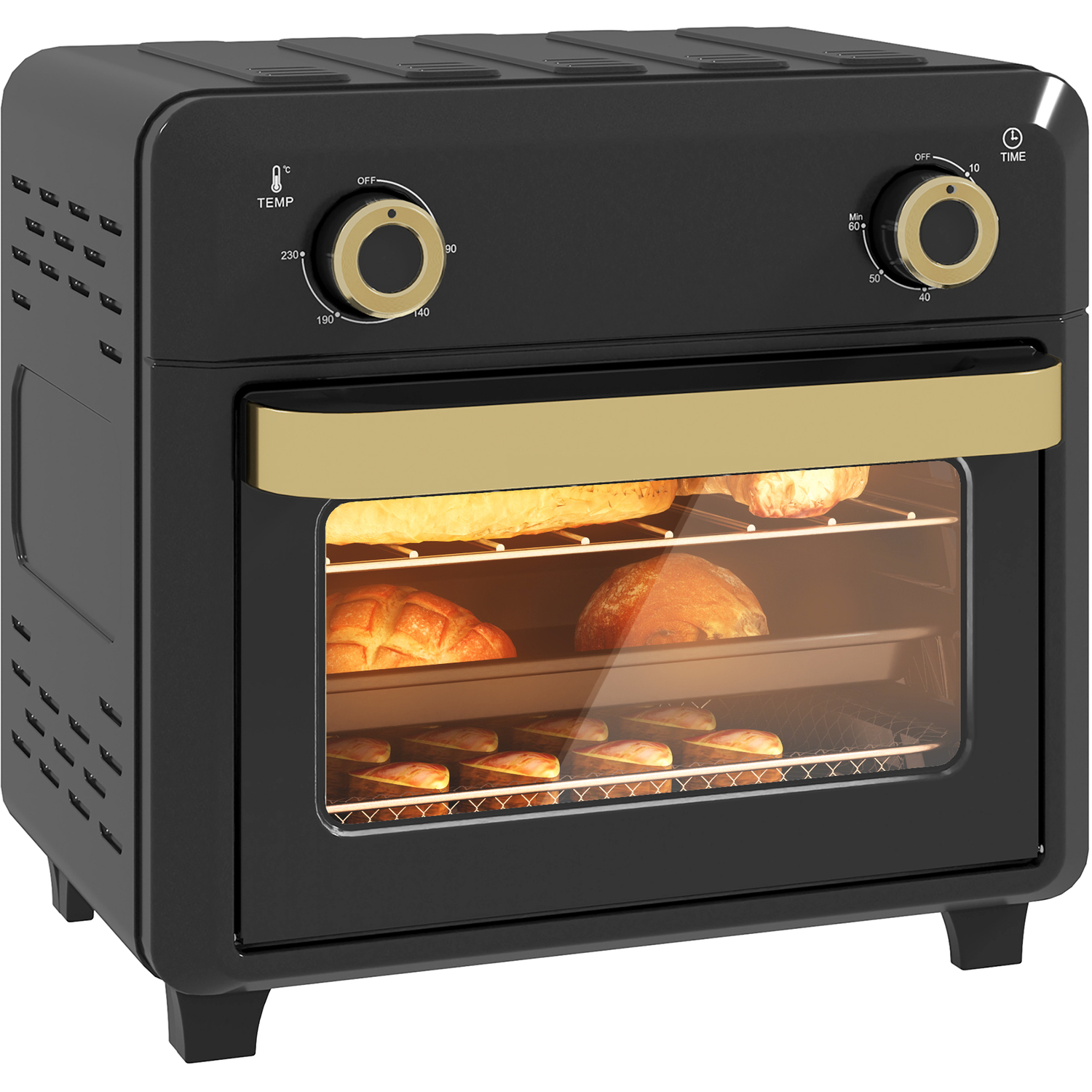 HOMCOM 10L Air Fryer Oven Mini Oven Oil Free Cooking