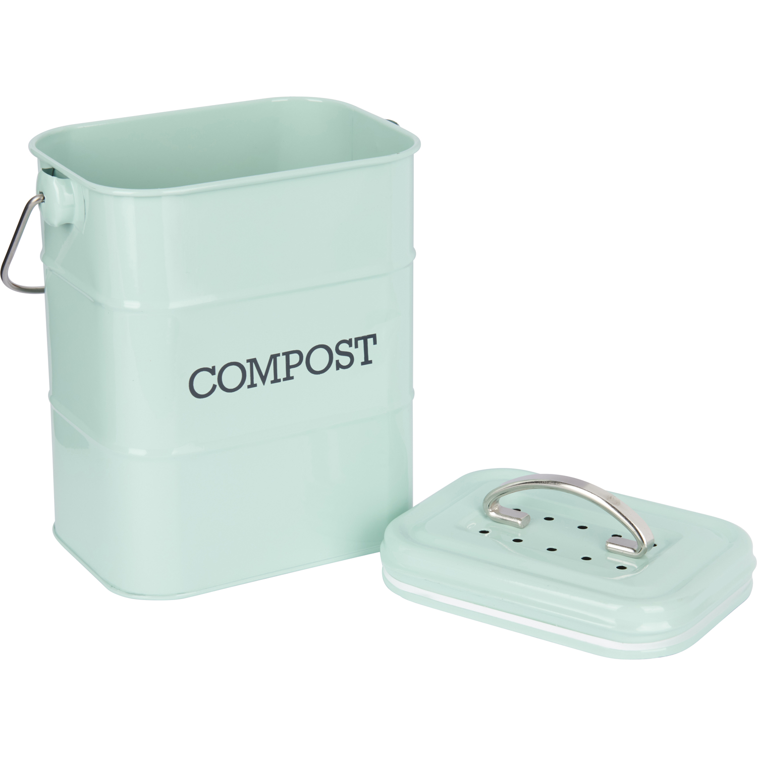 Living Nostalgia Vintage Blue Compost Bin