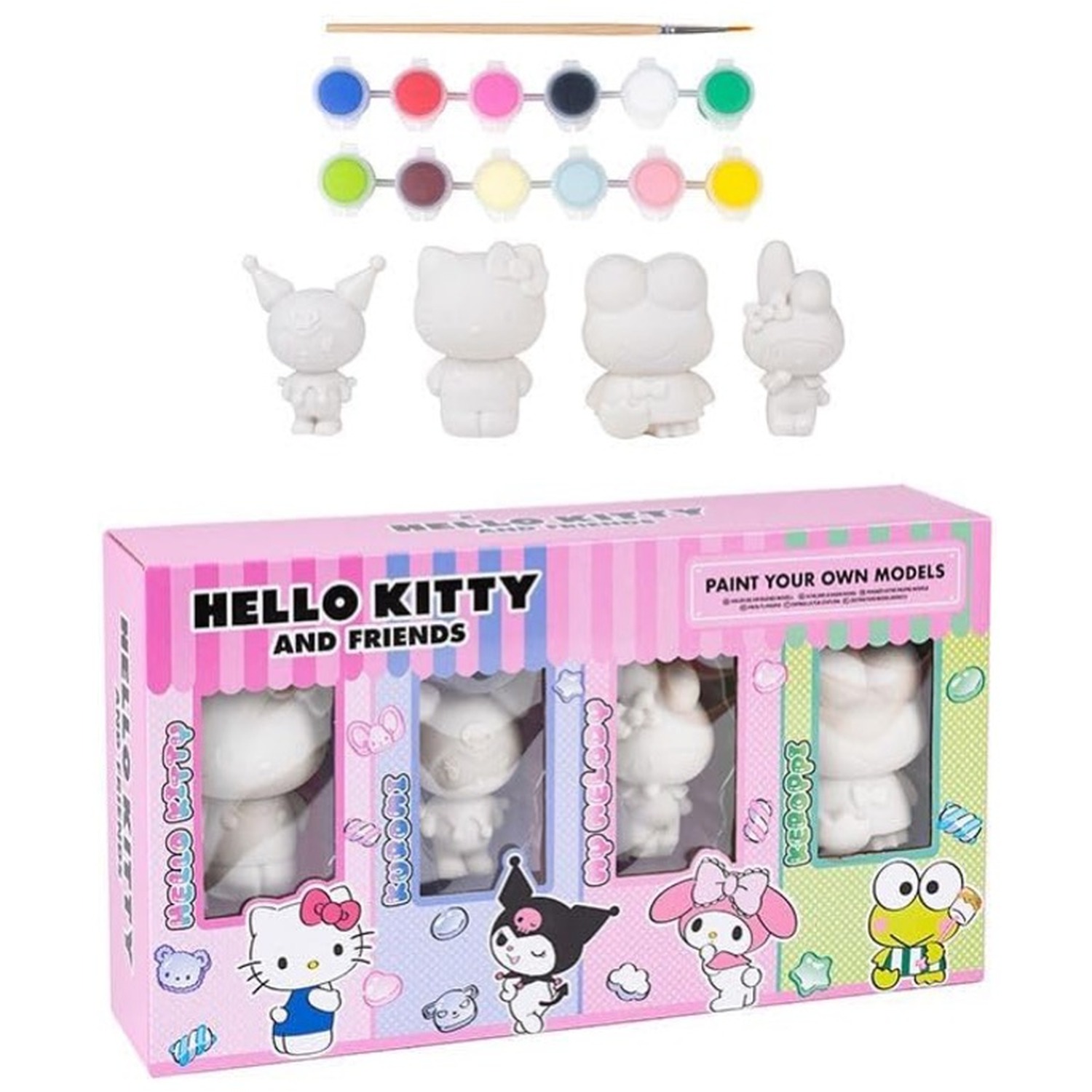 Hello Kitty and Friends Paint Your Own Figures Set