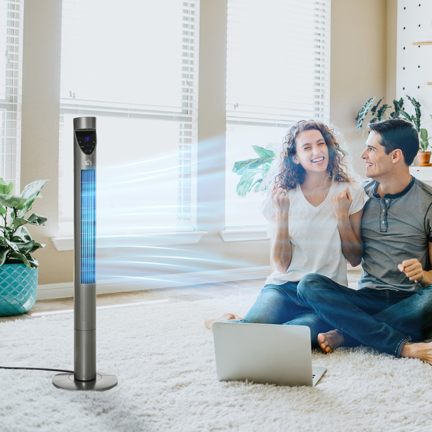 Anion Tower Fan Cooling for Home Bedroom