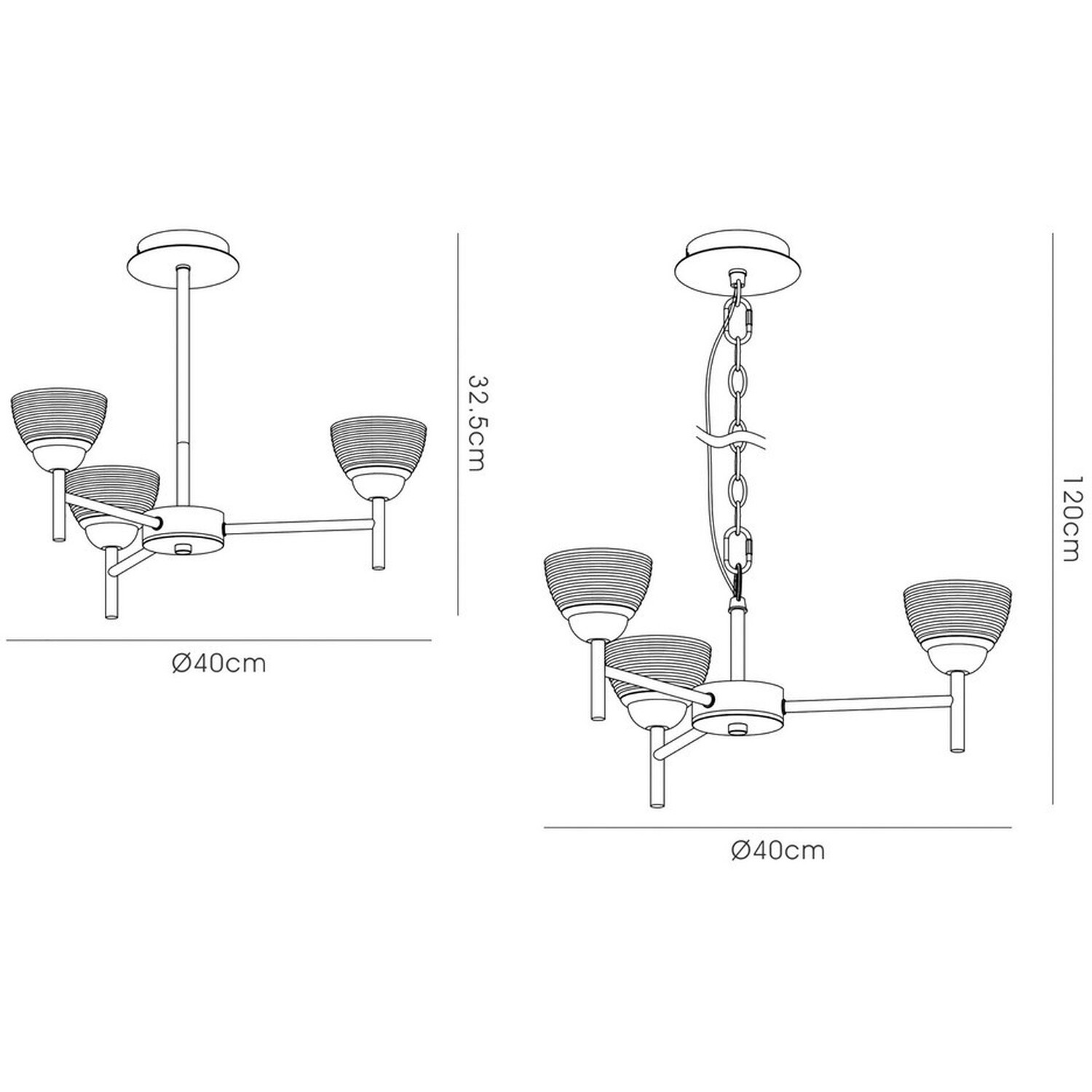 Avalon Ceiling G9 Ceiling Pendant, Semi Ceiling, Chrome, Prismatic Glass