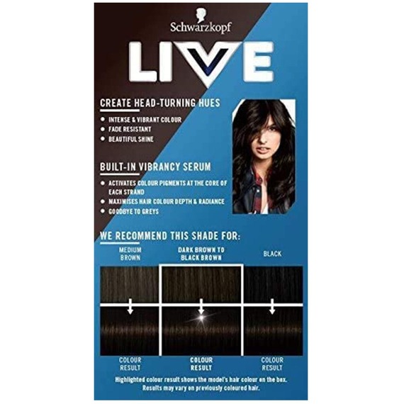 Schwarzkopf Live Intense 089 Bitter Sweet Chocolate Permanent Hair Dye