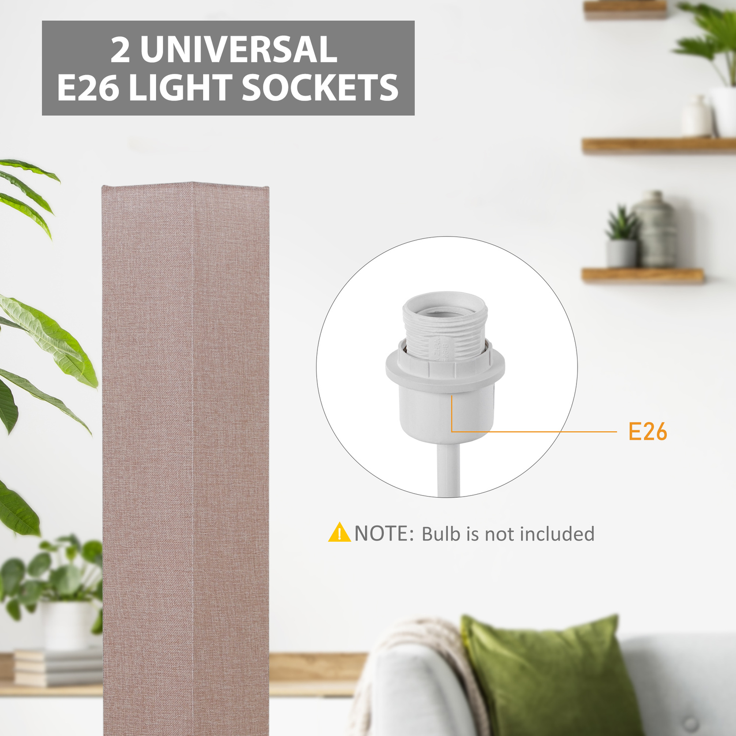 Modern 47 Inch Floor Lamp Cuboid