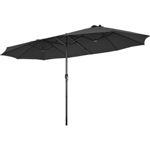 4.6M Patio Parasol Market Twin Umbrella