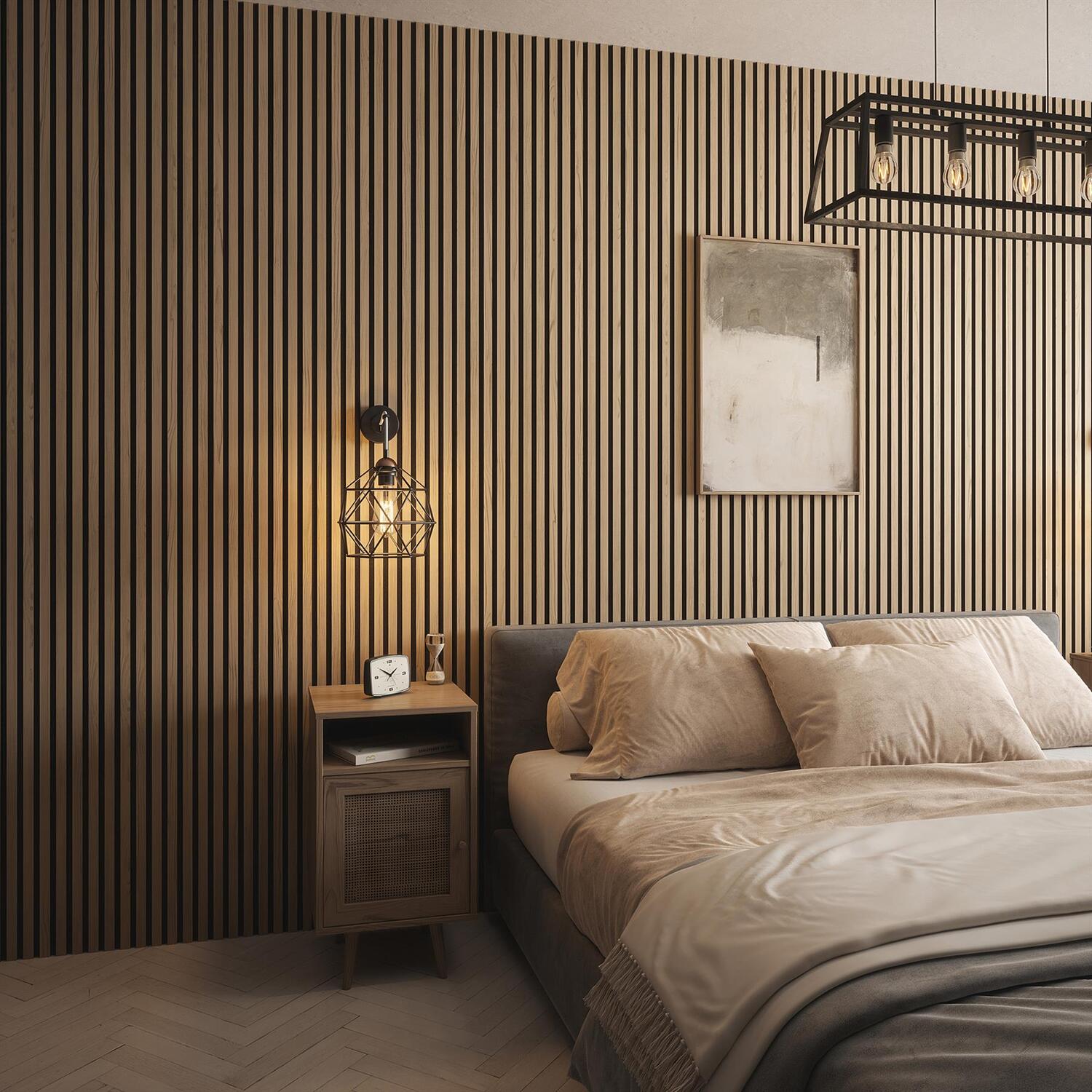 Light Oak Acoustic Wall Panel
