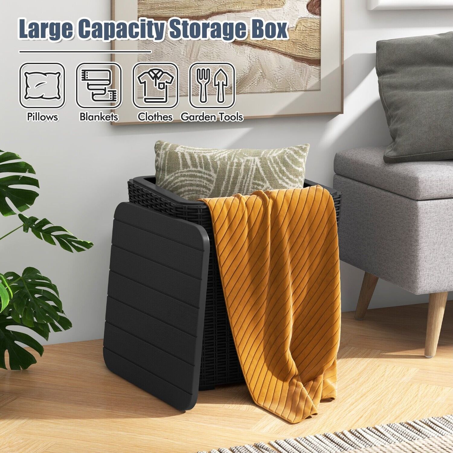 43L Outdoor Patio Storage Box