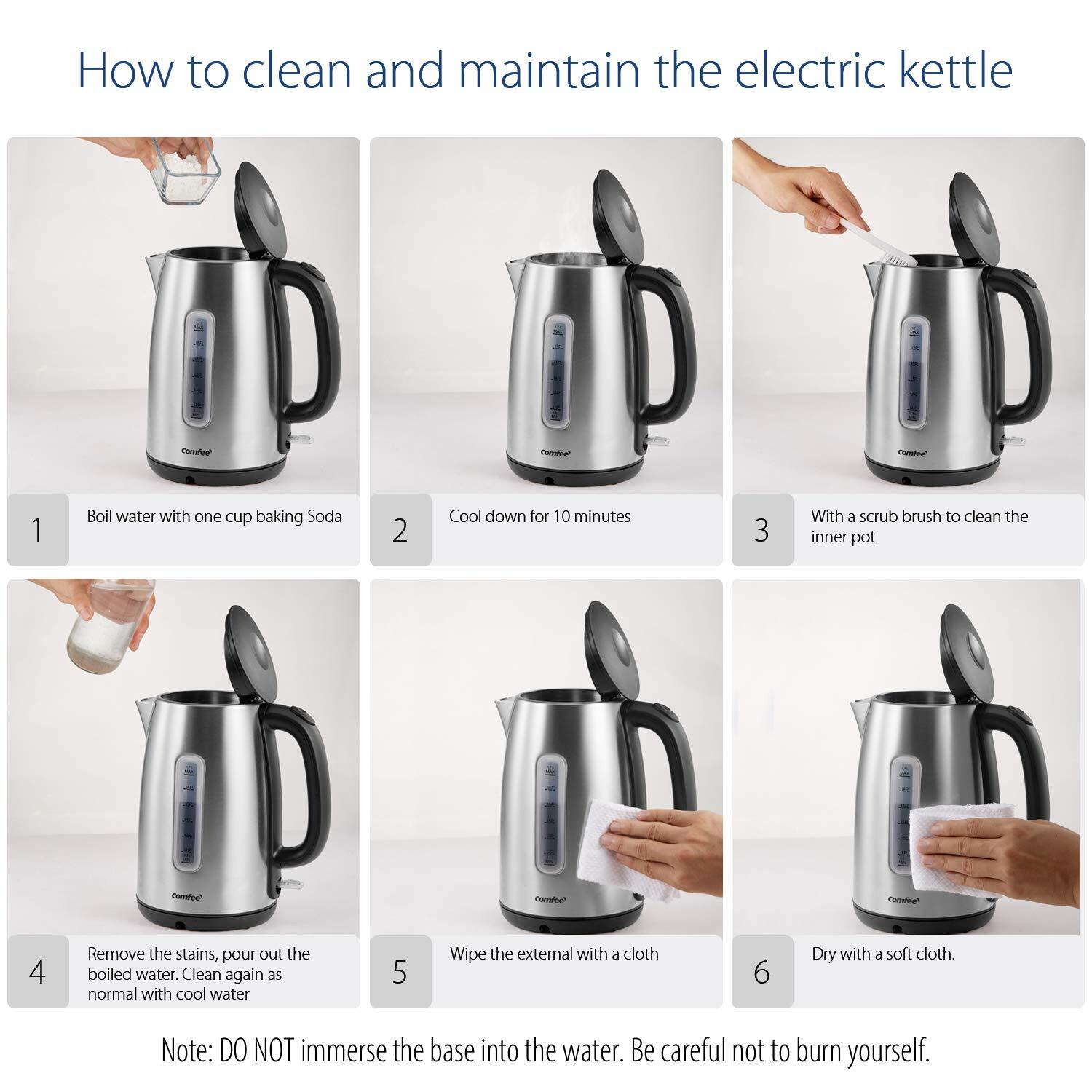 Midea Quick Boil Electric Kettle with Water Level Indicator