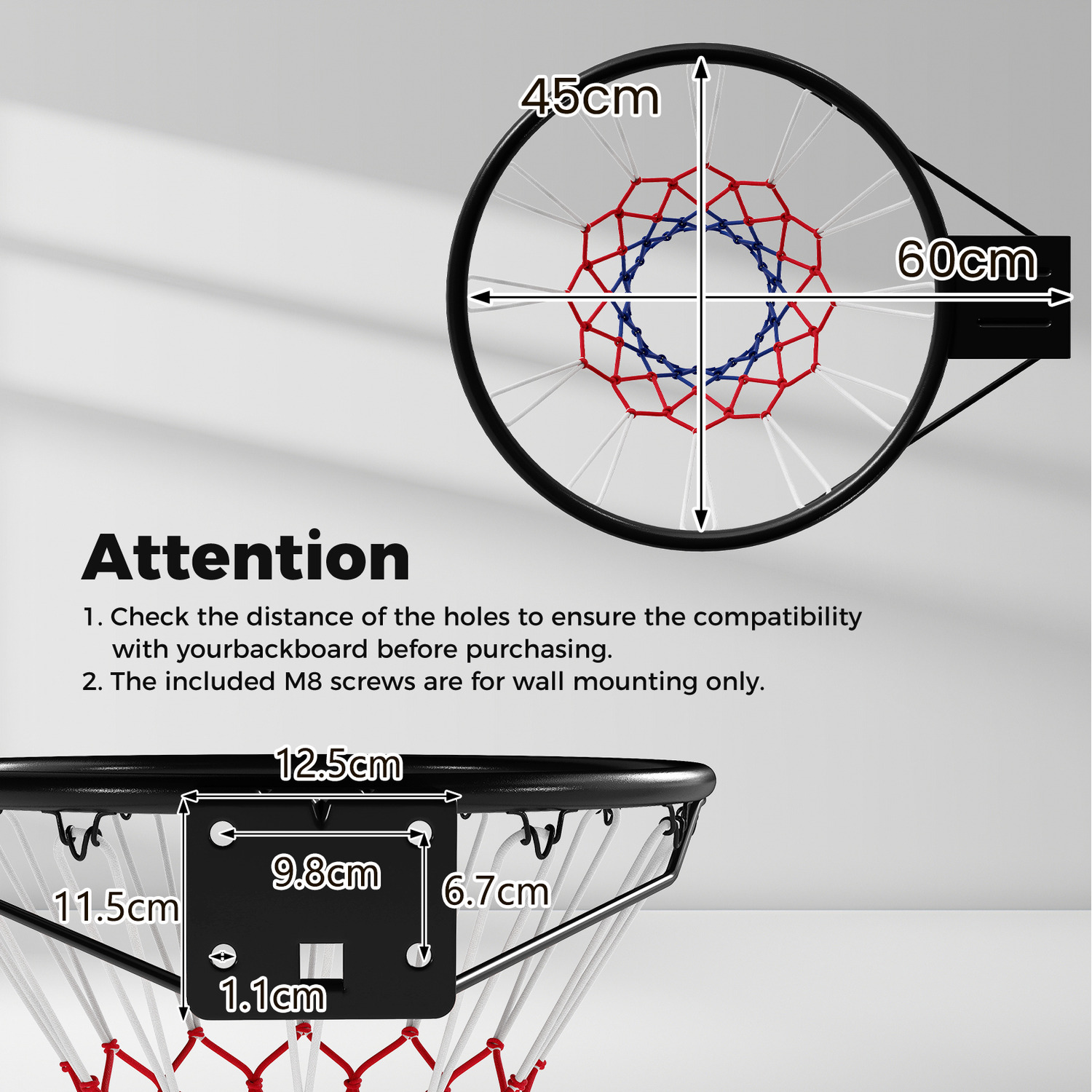 18" Basketball Rim Goal Replacement